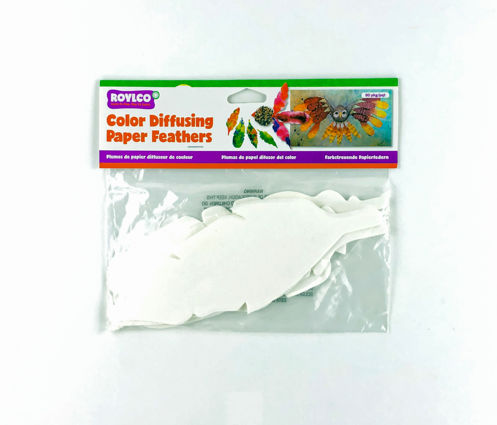 Color Diffusing Paper Feathers - Puzzleheads Educational Products